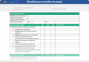 Passation de projet entre chefs de projet (+checklist)